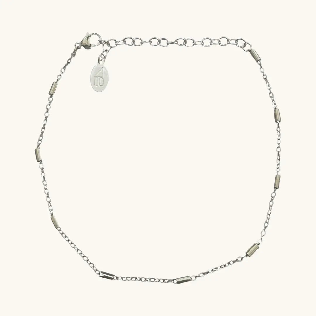 Nikki Smith Designs Waterproof Silver Piper Anklet – shopgirligirl